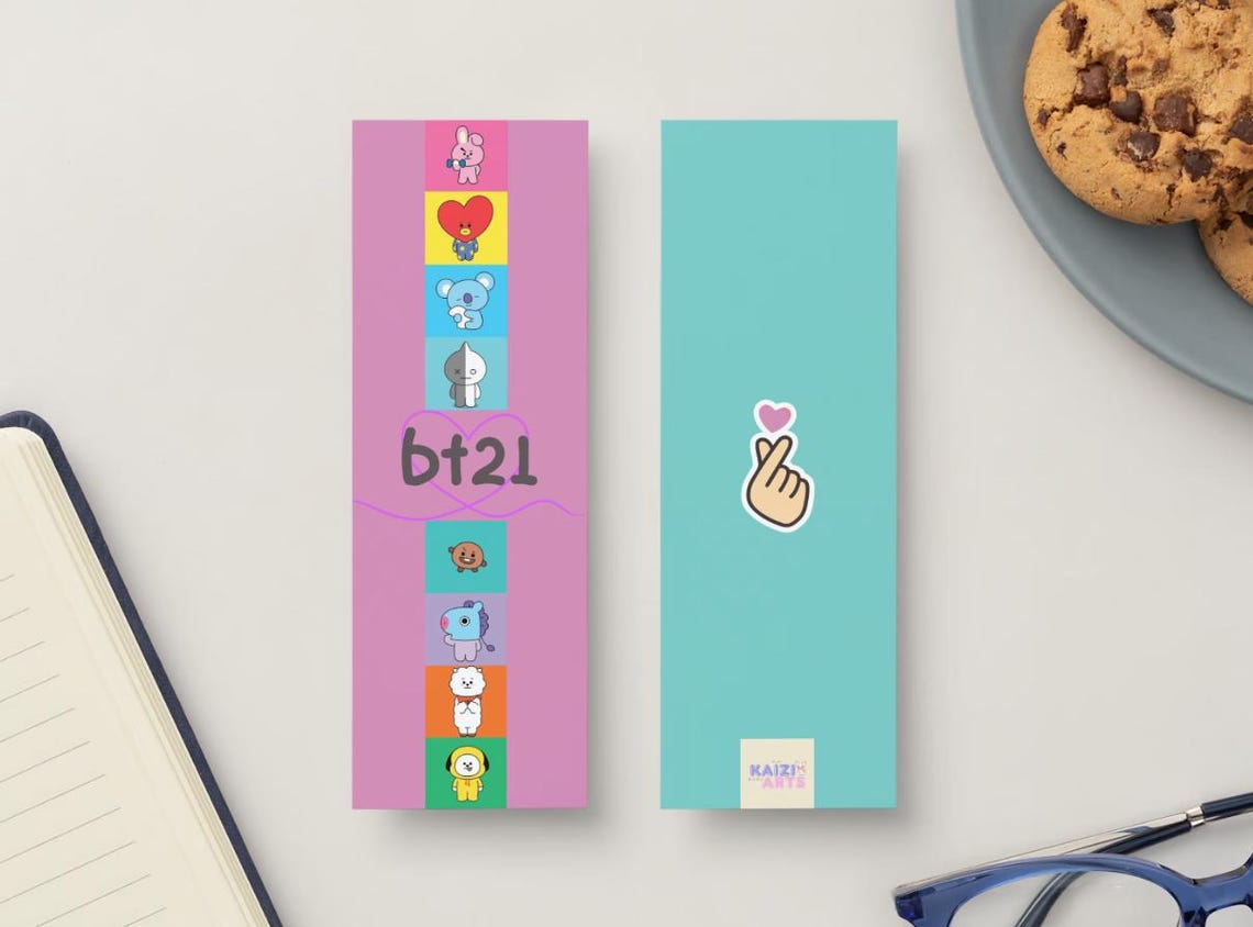 Bts - Bt21 Digital Bookmarks - HQ Printable SET OF 2 | Bts-army and ...
