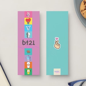 Bts - Bt21 Digital Bookmarks - HQ Printable SET OF 2 | Bts-army and ...