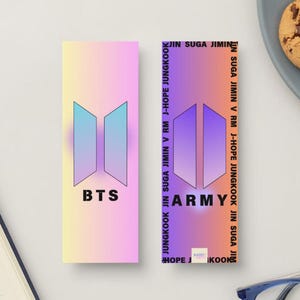 Bts - Bt21 Digital Bookmarks - HQ Printable SET OF 2 | Bts-army and ...