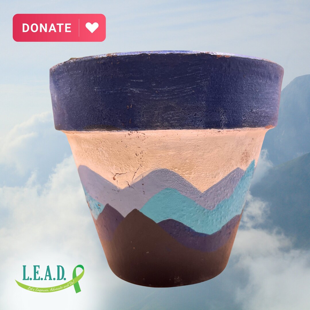Plant With Purpose: Hand-painted 4-inch Terracotta Clay Pot - Support ...