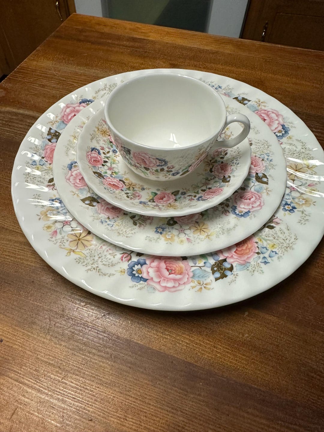 Minton Vintage Rose Garland China 48 Pieces - Etsy