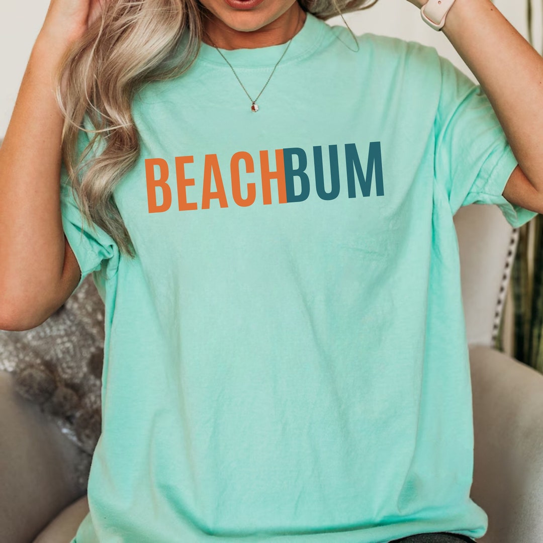 Beach Bum T-shirt, Oversized Summer Tee, Preppy Clothes Sunshine State ...