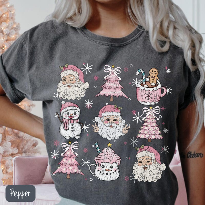 Christmas Graphic Tees - Etsy