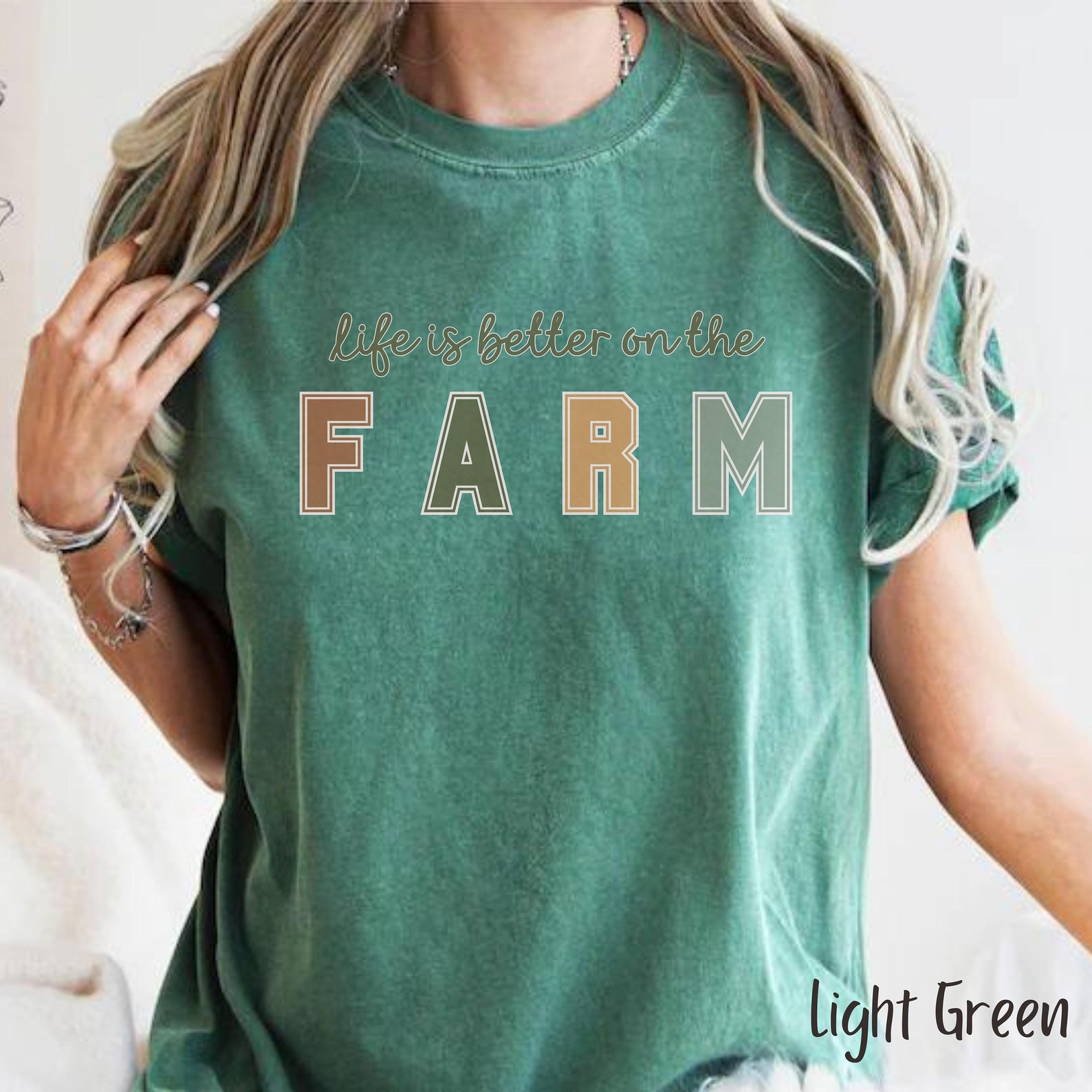 Life is Better on the Farm Shirt, Women's Farm Girl Cute Tee, Farmcor ...