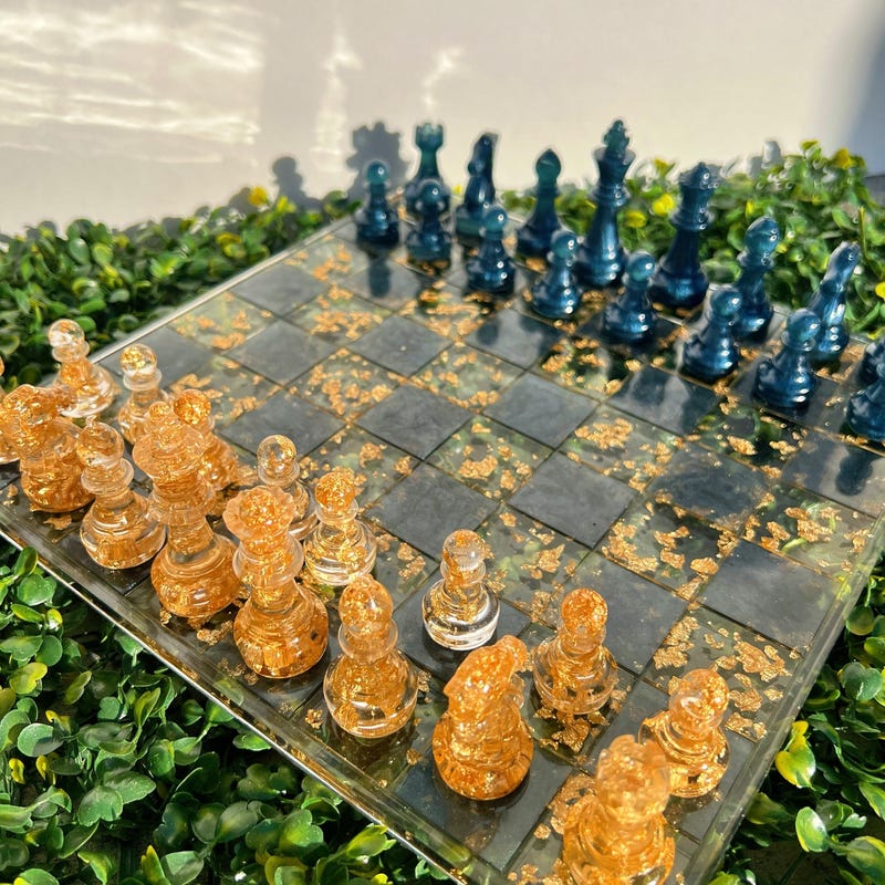Epoxy Resin Chess Board - Etsy