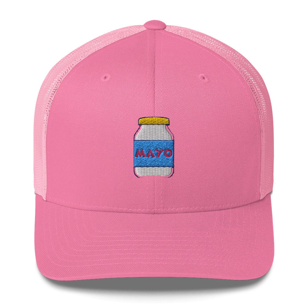 Mayo Jar Trucker Hat - Embroidered Baseball Cap for Condiment Lovers - Etsy