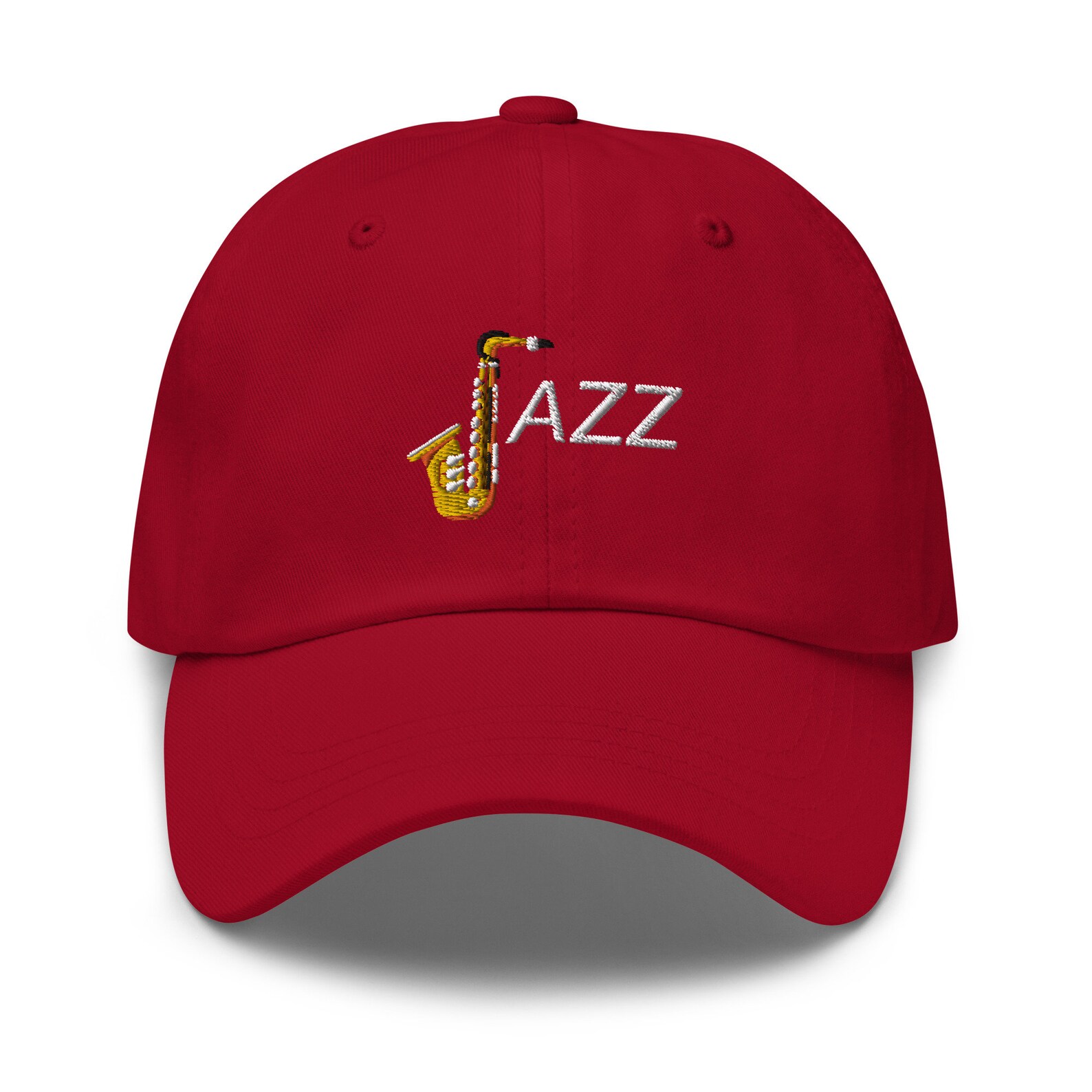 Jazz Hat: Jazz-inspired Baseball Cap With Saxophone Logo - Etsy