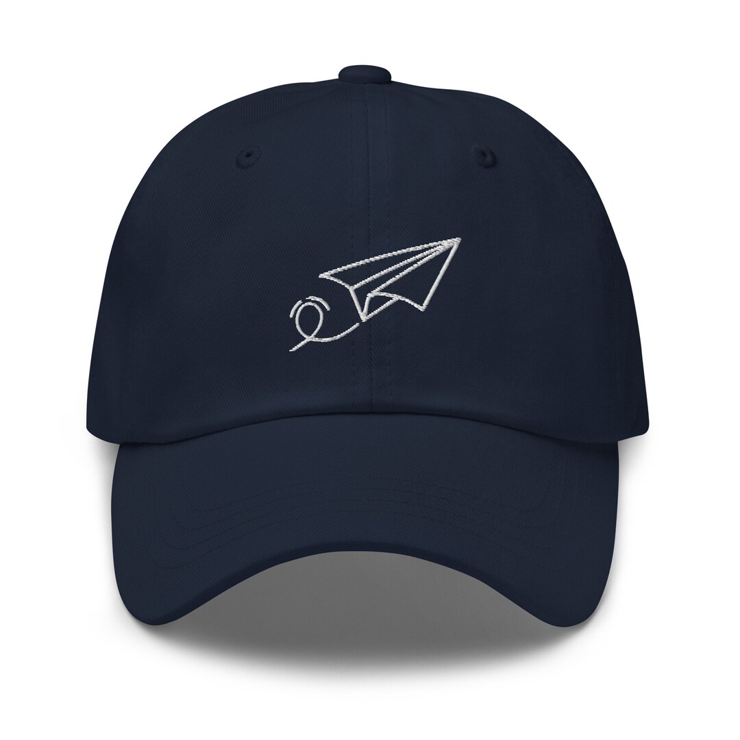 Paper Plane Hat - Unique Baseball Cap With Paperplane Flying Logo - Etsy