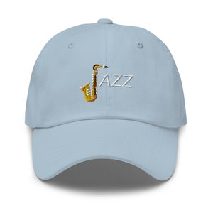 Jazz Hat: Jazz-inspired Baseball Cap With Saxophone Logo - Etsy