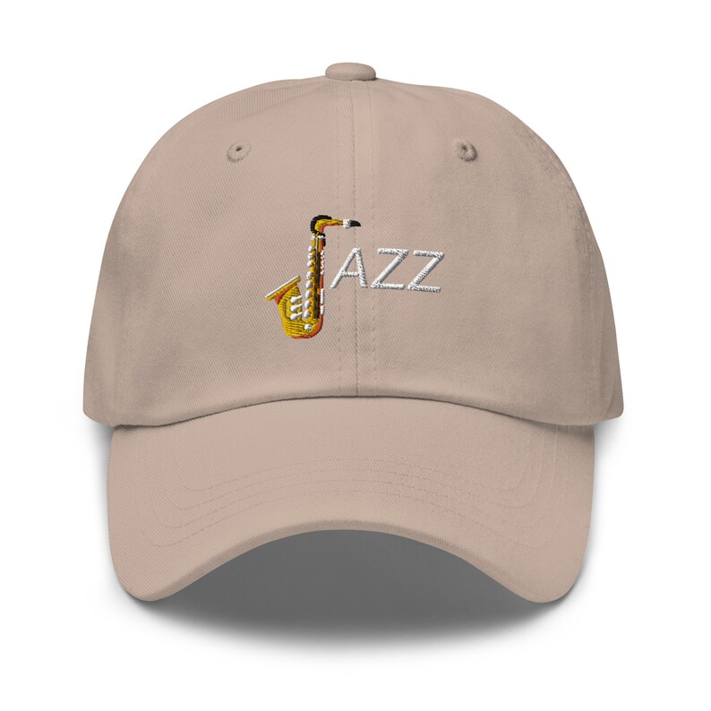 Jazz Hat: Jazz-inspired Baseball Cap With Saxophone Logo - Etsy