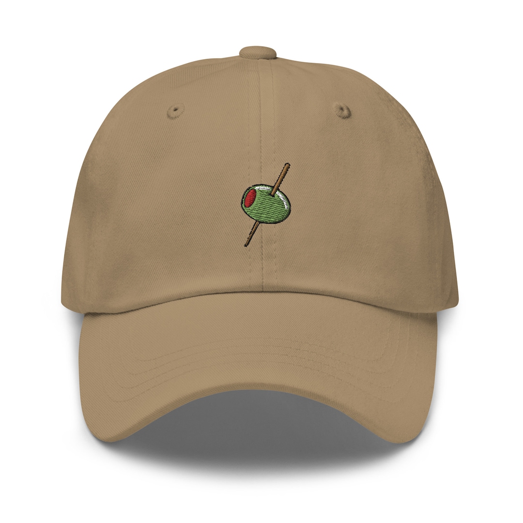 Olive and Toothpick Hat - Pimento Stuffed Olive Logo Baseball Cap - Etsy