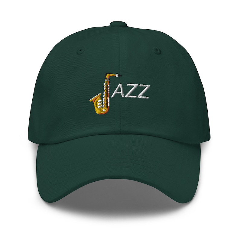 Jazz Hat: Jazz-inspired Baseball Cap With Saxophone Logo - Etsy