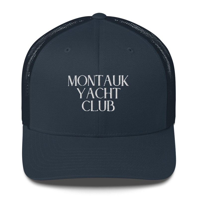 Montauk Yacht Club Hat - Nautical-inspired Baseball Cap - Etsy