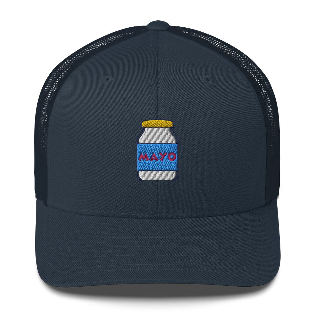 Mayo Jar Trucker Hat - Embroidered Baseball Cap for Condiment Lovers - Etsy