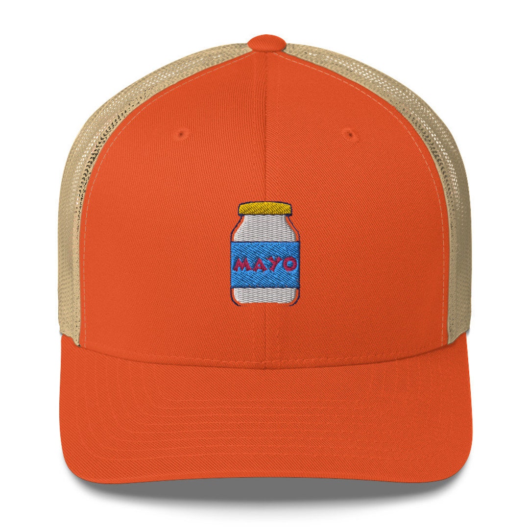 Mayo Jar Trucker Hat - Embroidered Baseball Cap for Condiment Lovers - Etsy