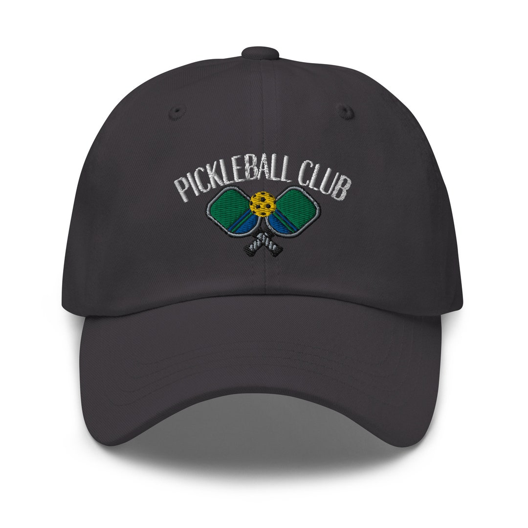 Pickleball Club Hat: Embroidered Pickleball Club Logo Baseball Cap With ...