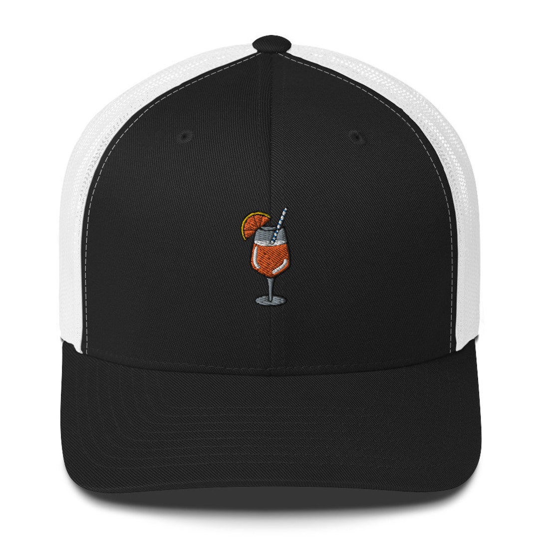 Aperol Spritz Trucker Hat - Embroidered Baseball Cap for Cocktail ...