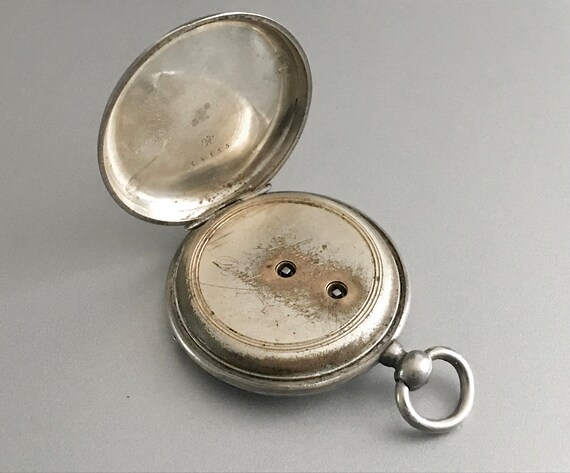 Antique Working Solid Silver Pocket Watch / French / … - Gem