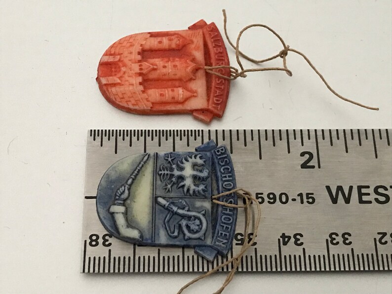 WWII 1941 Austrian City Badges / Bakelite Plastic / Austria / Salzburg ...