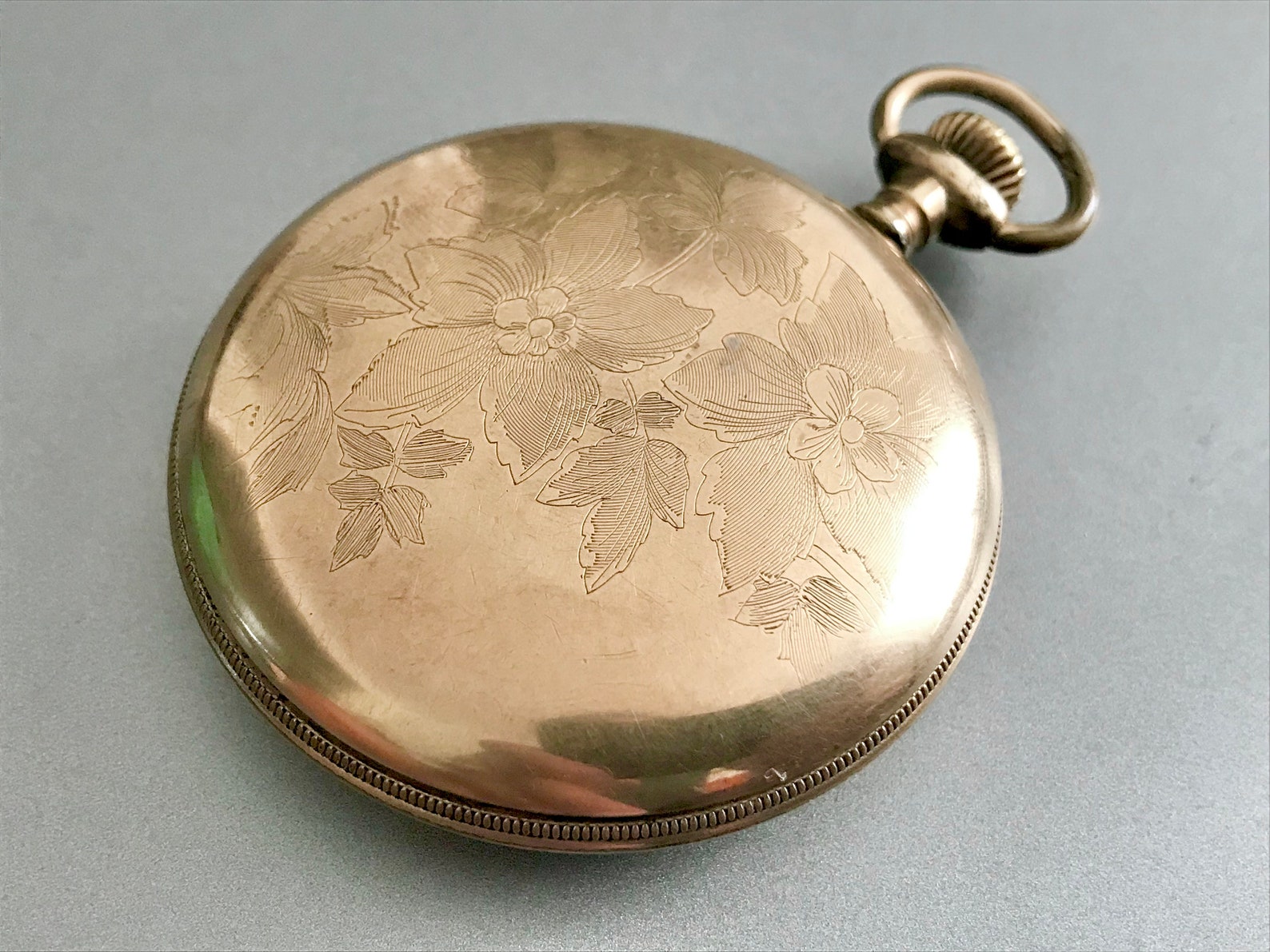Antique Pocket Watch & Stand / Gold Filled / Admiral Non Magnetic ...