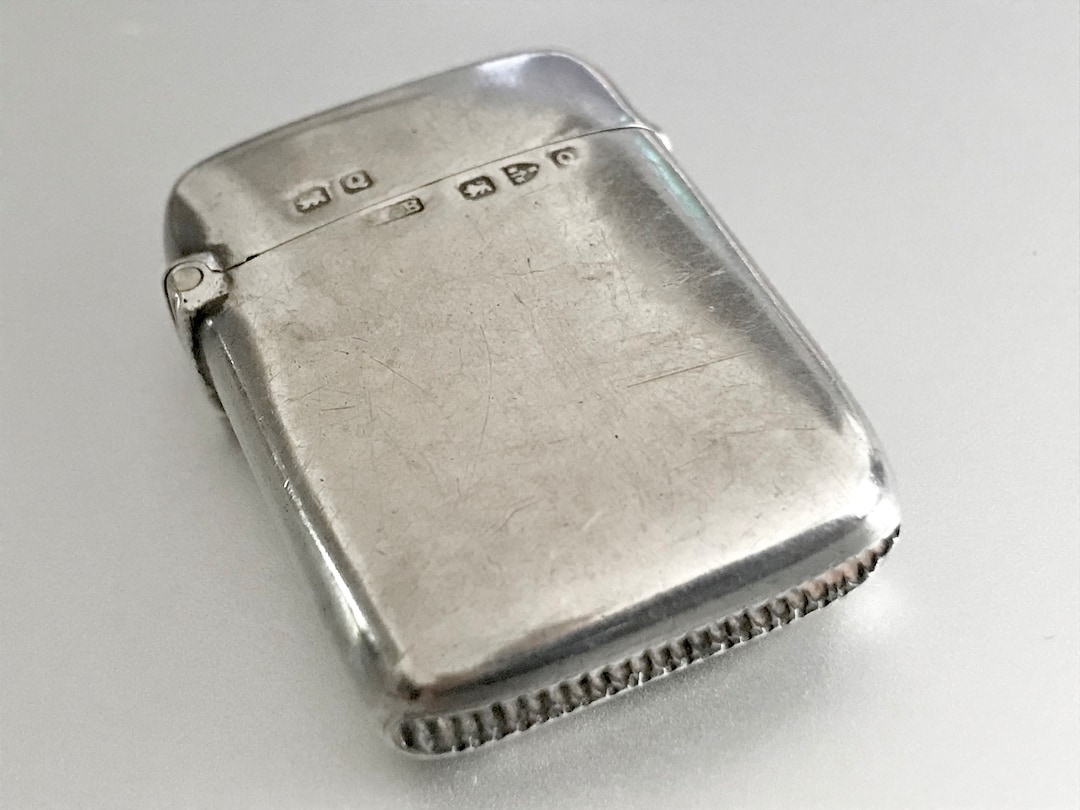 Antique Sterling Silver Match Case / Vesta Case / Hallmarked / - Etsy