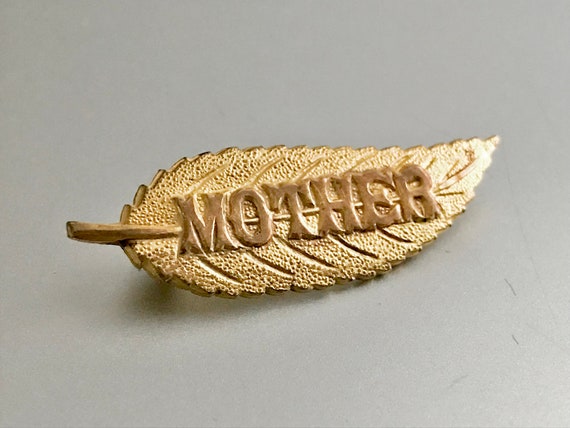 Antique 1910s Mother Brooch / Gold Filled / Mother’s … - Gem