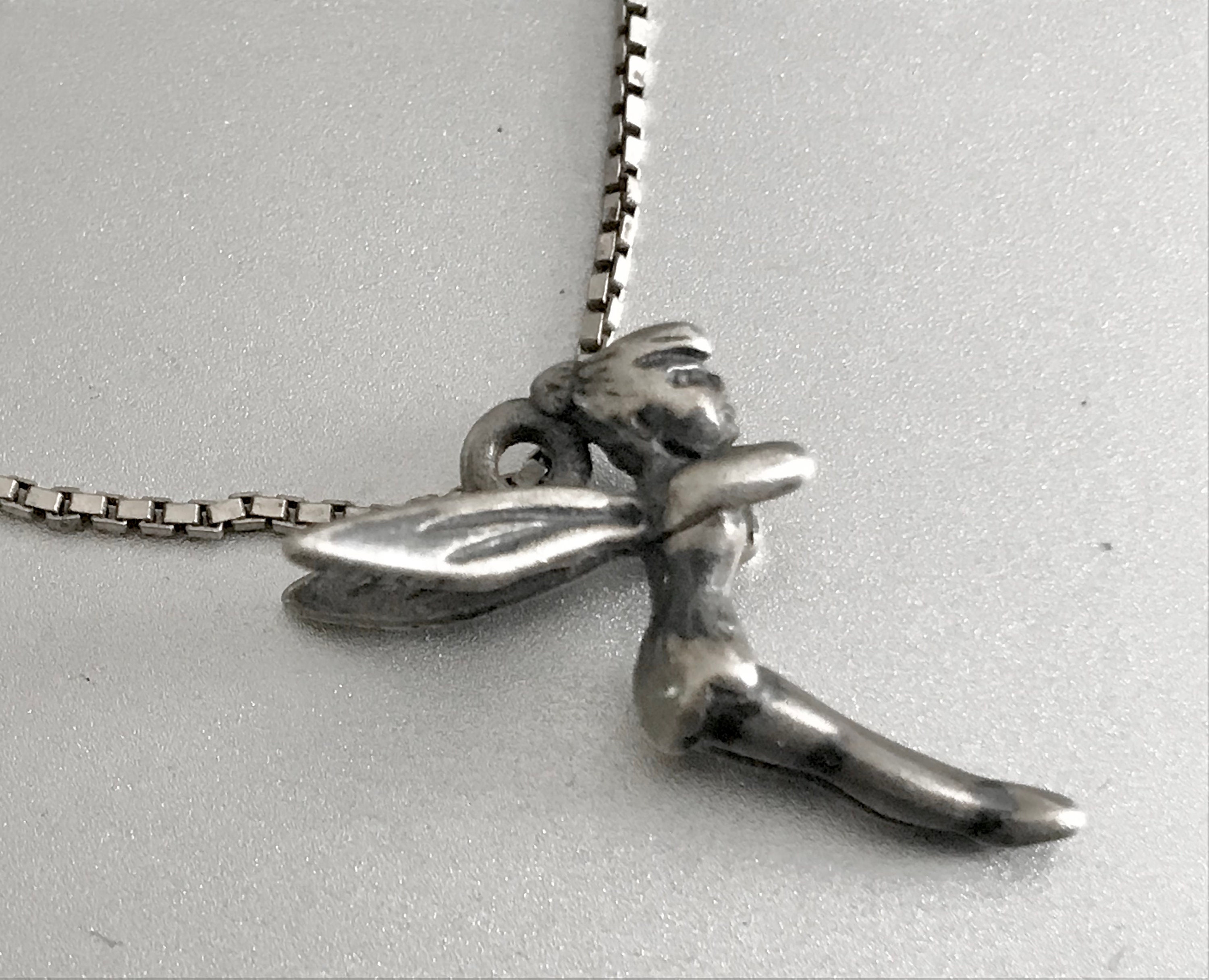 Vintage Sterling Silver Tinkerbell Pendant / Fairy / Tooth Fairy / 925 ...