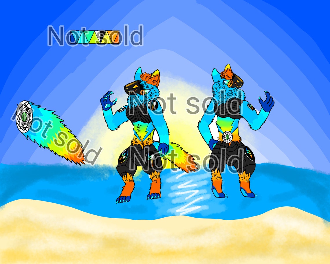 Adoptable Protogen Fursona - Etsy