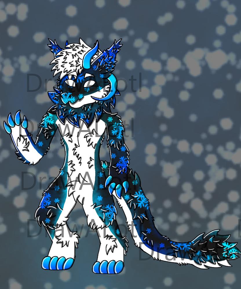 Christmas/ Winter Wonderland Themed Fursona Adoptable - Etsy