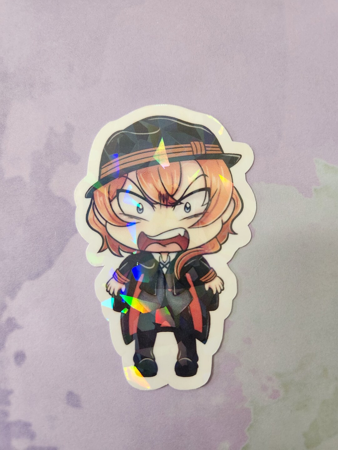 Angry Chuuya Sticker BSD Sticker Kawaii Chuuya Sticker Chuuya Nakahara ...