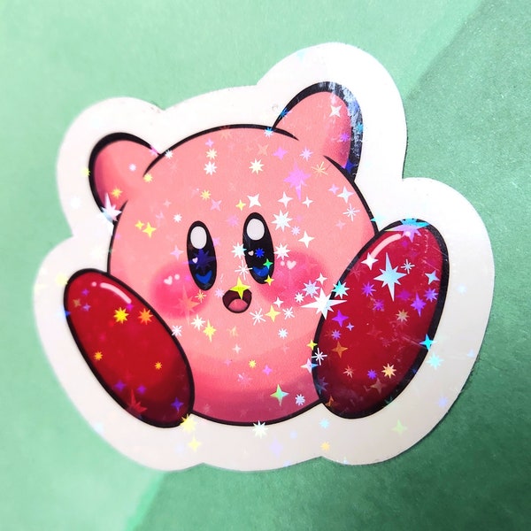 Chubby Kirby Sticker - Etsy
