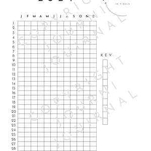 The Journi in Pixels, A One Year Pixel Chart of Your Life, Simple ...