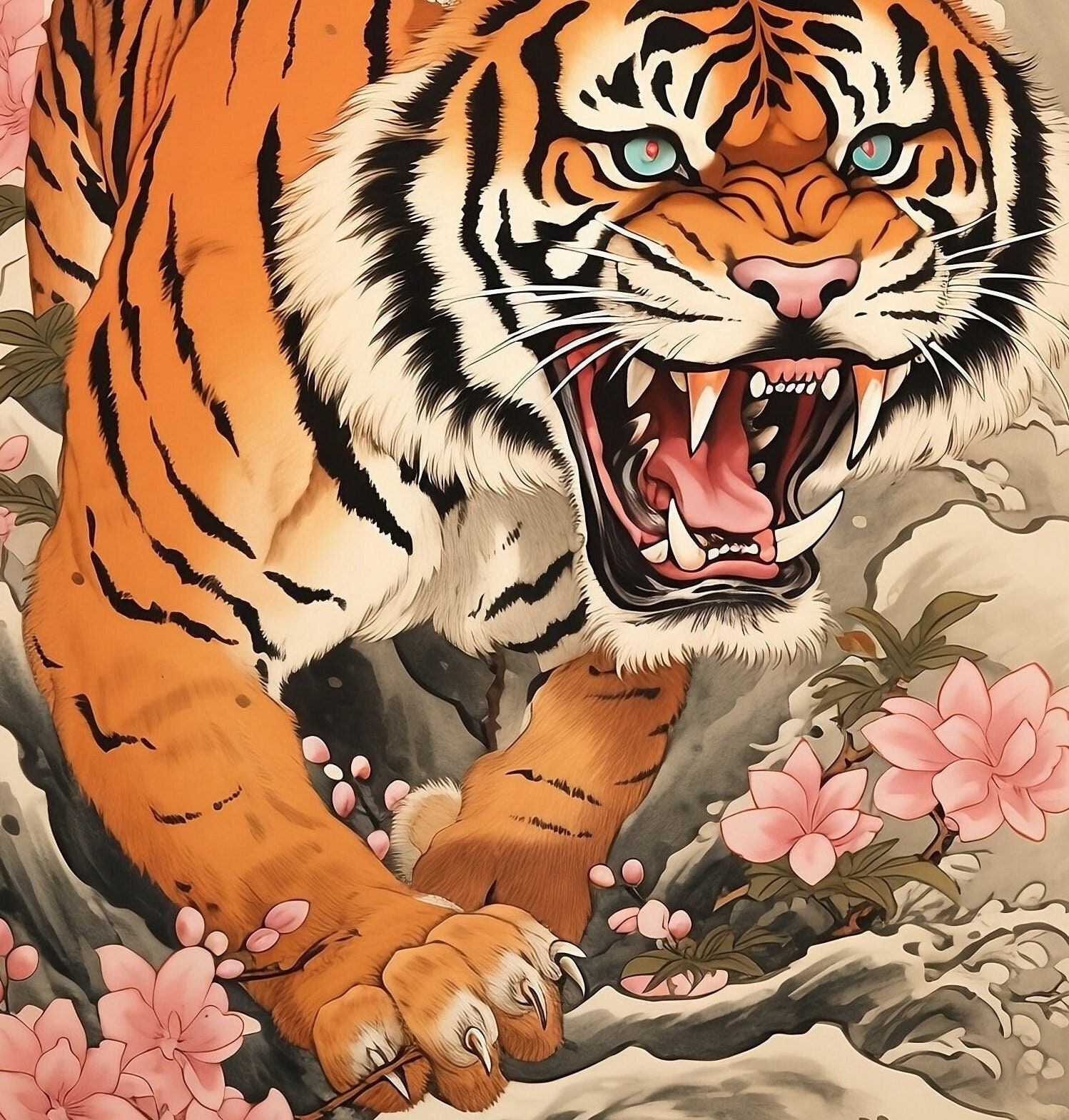 Japanese Art Tattoo Tiger