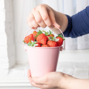 6 Pcs Pink Bucket, Party Favors, Flower Container, Center Piece - Etsy