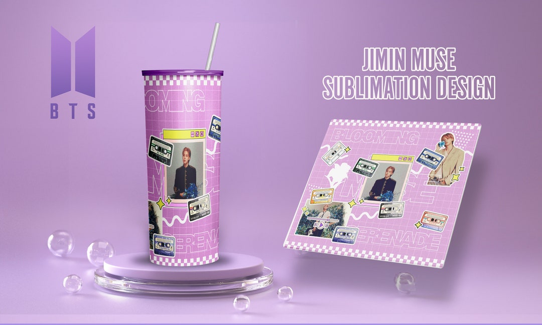 Digital Sublimation Template Inspired by BTS Jimin's Muse Album - DIY ...