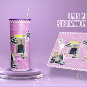 Digital Sublimation Template Inspired by BTS Jimin's Muse Album - DIY ...