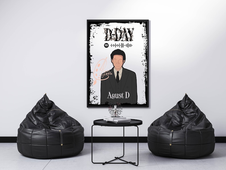 BTS Suga Aka Agust D D-day Album Cover Faceless Art SVG Png Jpg Cut ...