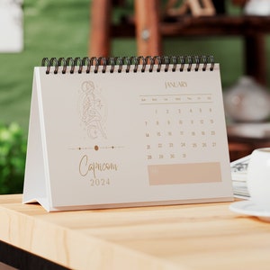 Zodiac Signs Astrology 2024 Calendar - Printable Digital Download - PNG ...