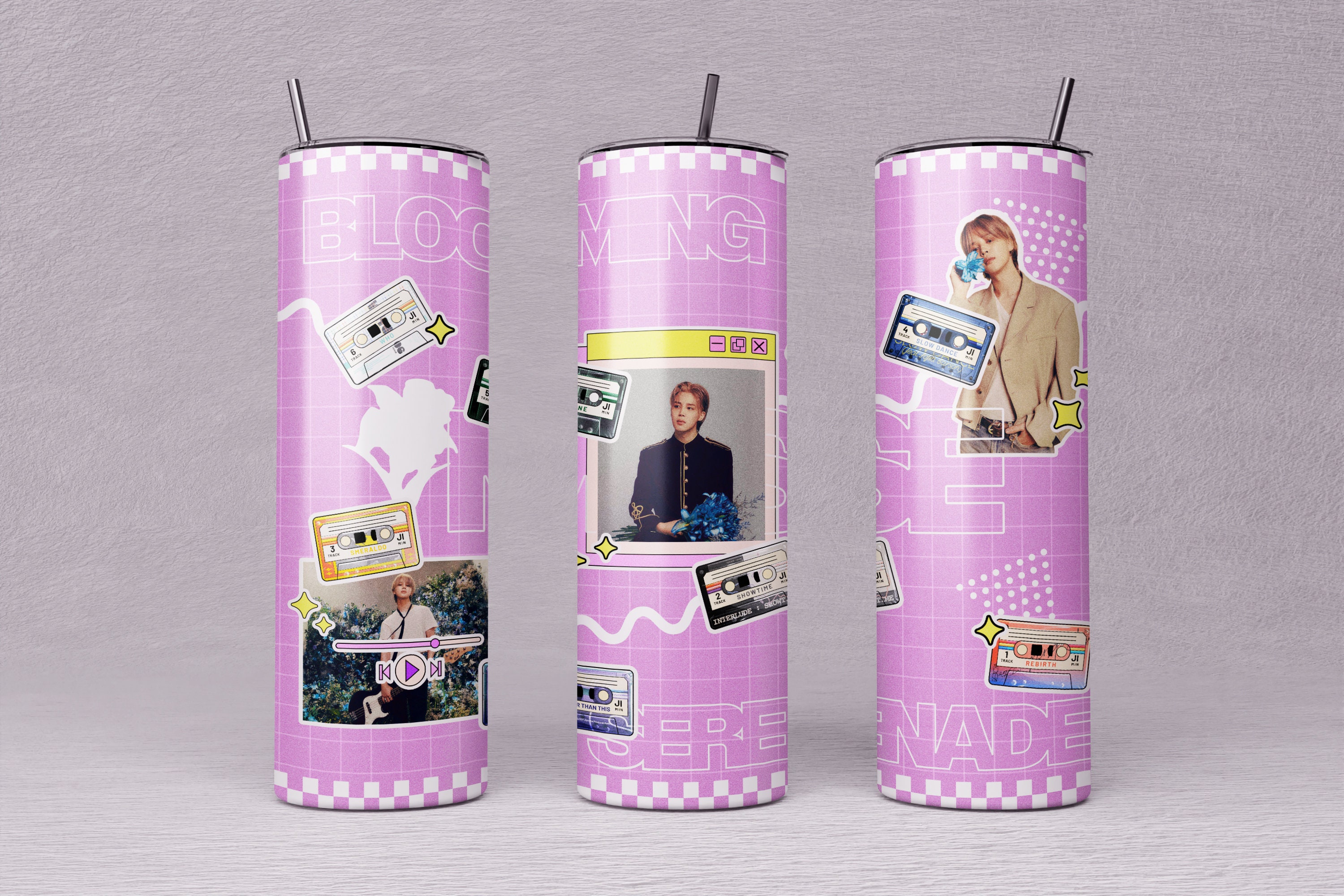 Digital Sublimation Template Inspired by BTS Jimin's Muse Album - DIY ...