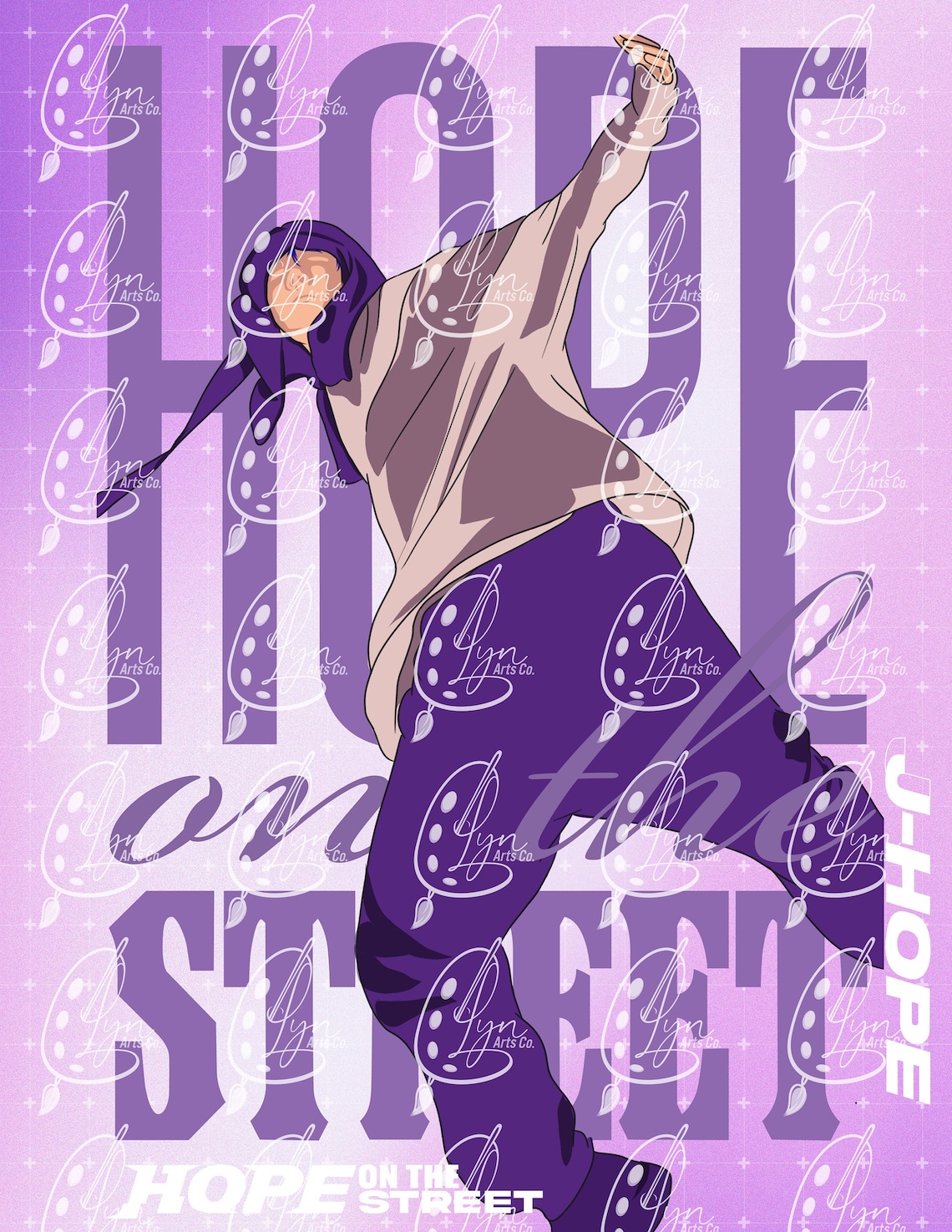 BTS Jhope Hope on the Street Album Art Png, Jpg, and SVG Cut File ...