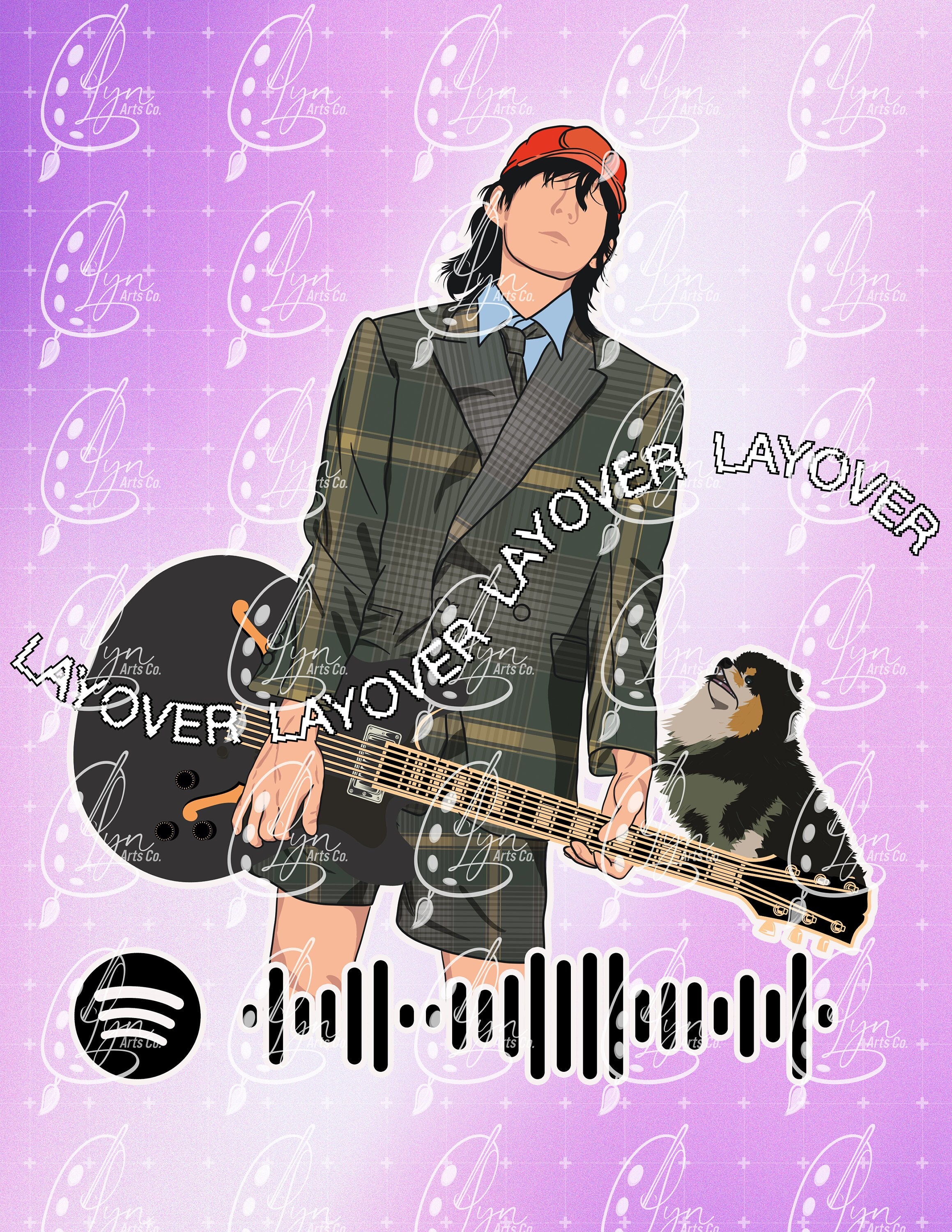 BTS V Layover Album Silhouette SVG Cut File - Perfect for Cricut Vinyl ...