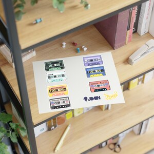 Vintage Vinyl Stickers - BTS Jimin Muse Album Inspired Cassette ...