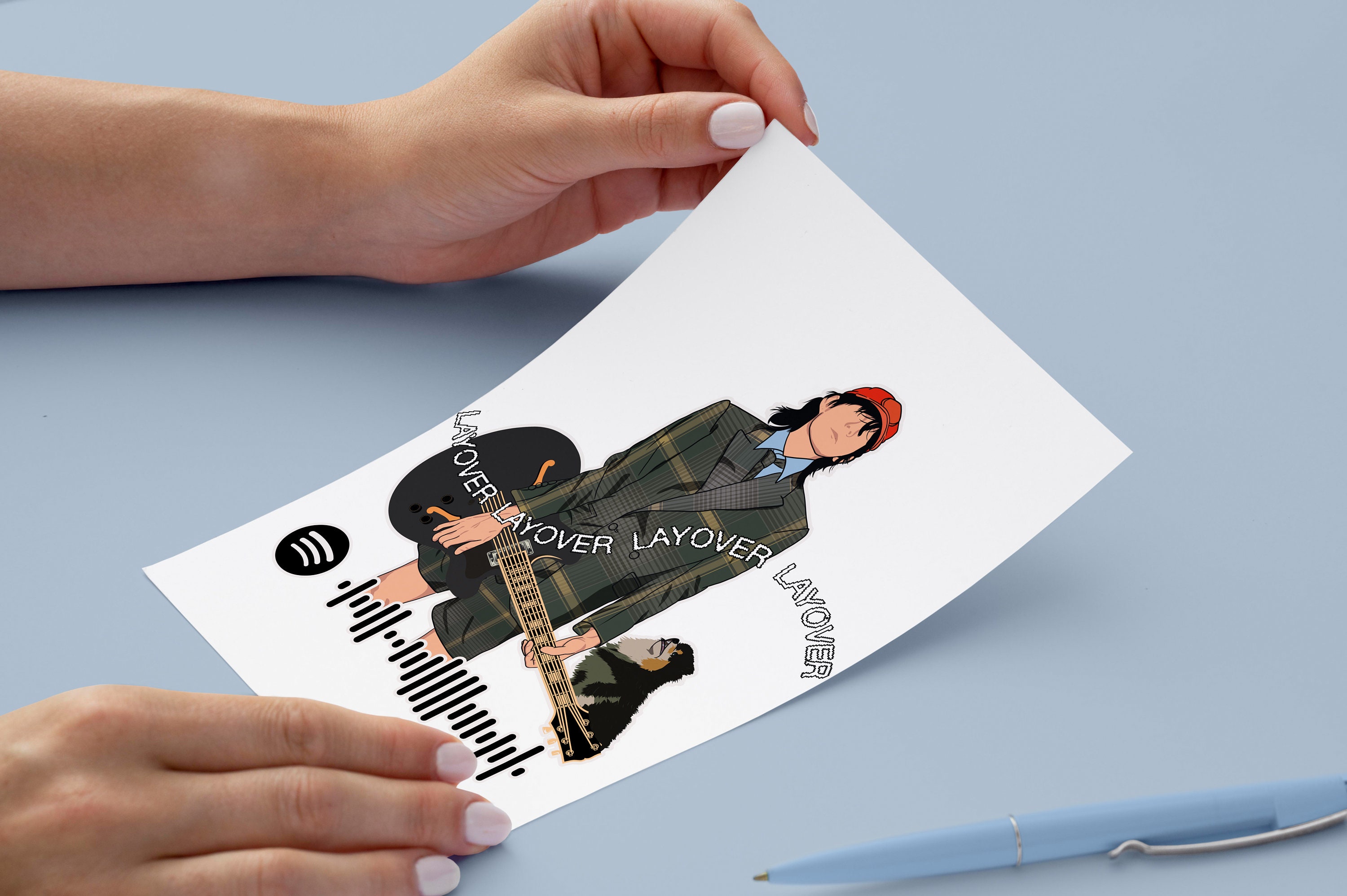 BTS V Layover Album Silhouette SVG Cut File - Perfect for Cricut Vinyl ...