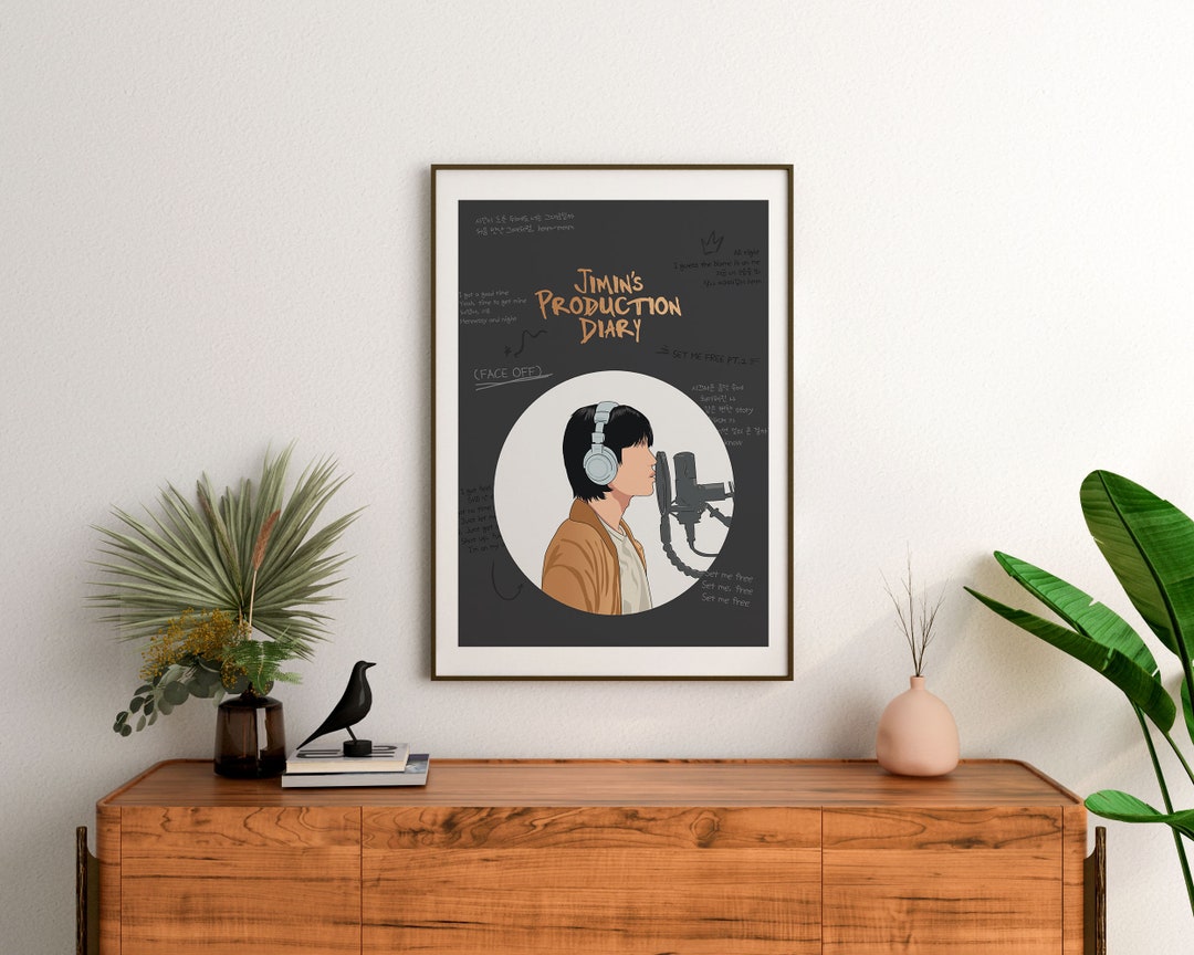 BTS Jimin Production Diary Photo Wall Decor | Digital Printable | BTS ...