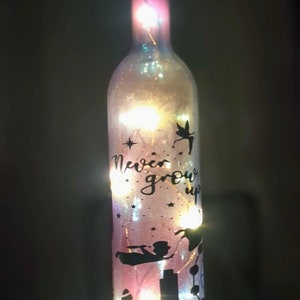 Handcrafted Peter Pan Nightlight Bottle Neverland Decor - Etsy