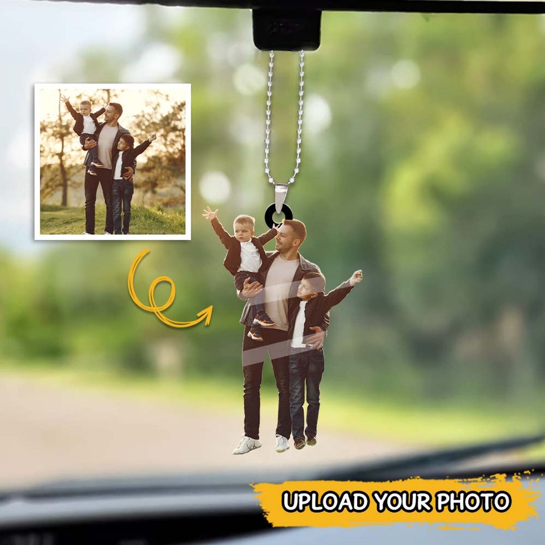 Personalized Car Hanging Upload Photo Family Gift Xmas 2023 - Etsy
