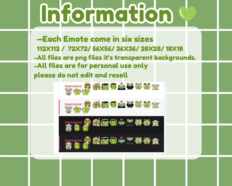 Twitch One Piece Anime Kawaii Cute Frog Emotes/ Sub Badges - Etsy