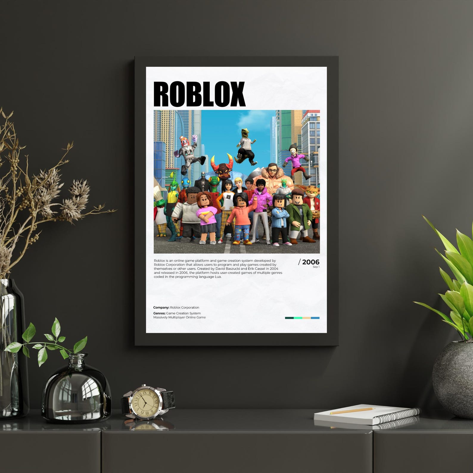Printable Roblox Poster, Roblox Gaming Poster, Roblox Wall Art, Roblox ...
