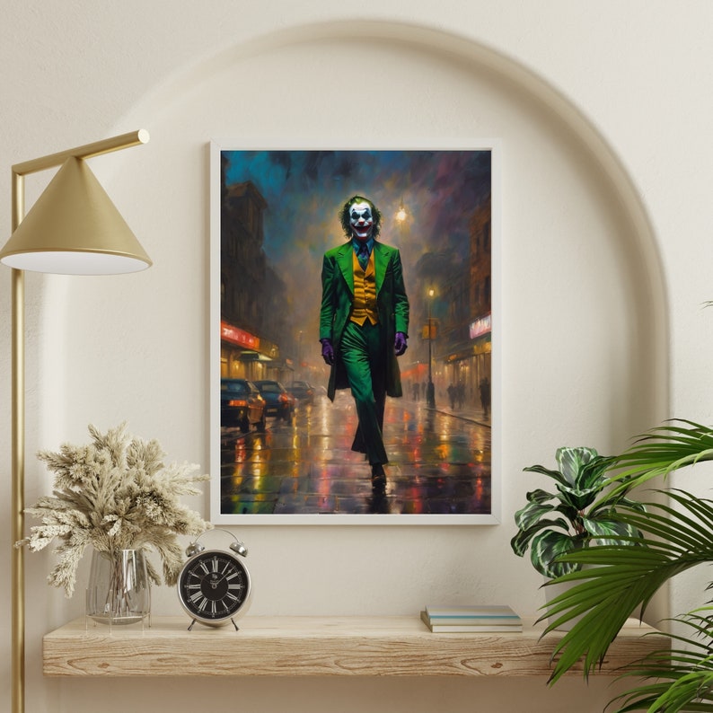 Printable Joker Wall Art Joker Poster Printable Joker Superhero Comic