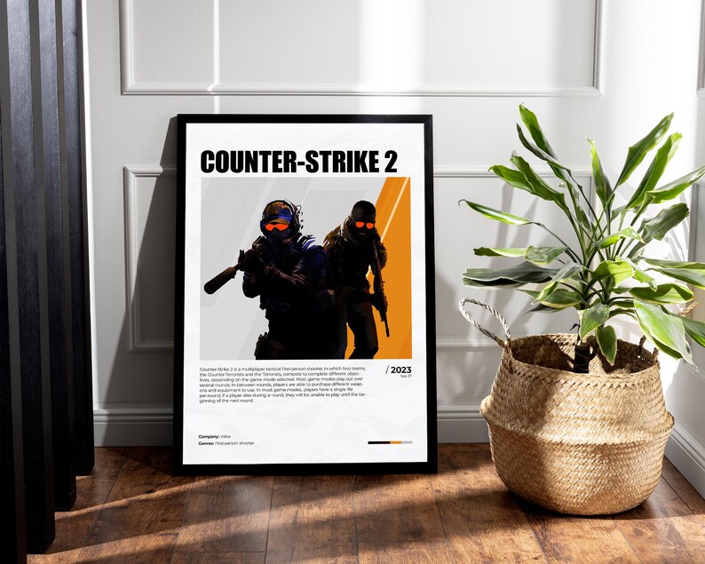 Printable Counter Strike 2 Poster, CS 2 Wall Decor, CS Poster, Gaming ...